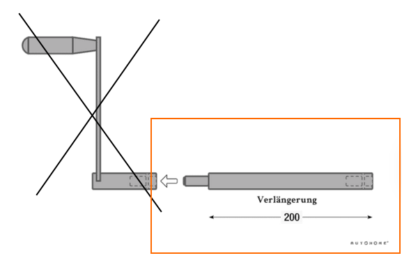 Autohome Maggiolina Dachzelt Kurbelverlängerung, 34,00